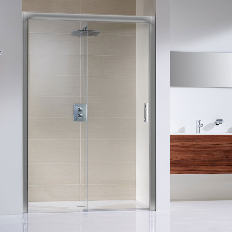 HSK Solida Schiebetür 2-teilig bodenfrei 120 cm | mit Softclose | mit Edelglas | 120 cm | ESG ...