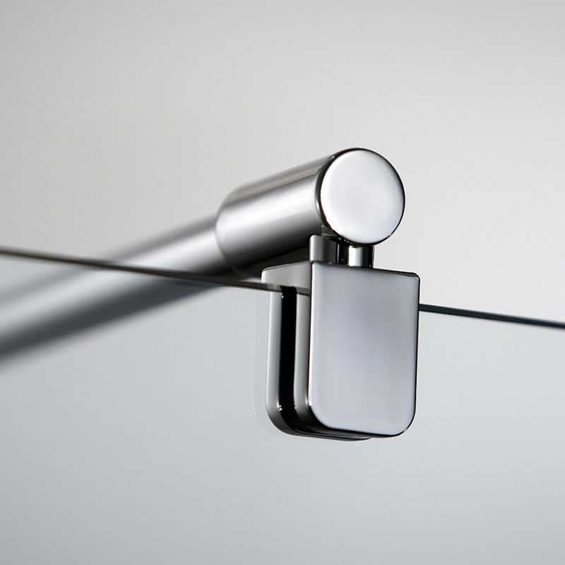 HSK Walk In Premium 2 Seitenwand 70 cm Silber Matt | mit Edelglas | ESG klar | Alu Silber Matt ...