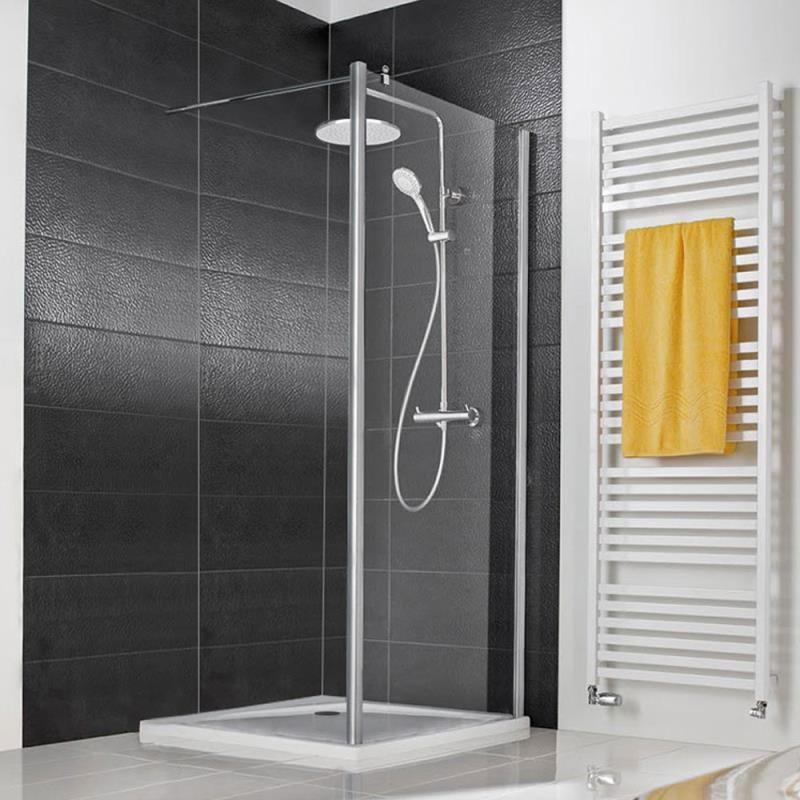 HSK Favorit Nova Seitenwand für Pendeltür 75 cm | Alu Silber Matt | ohne Edelglas | ESG klar ...