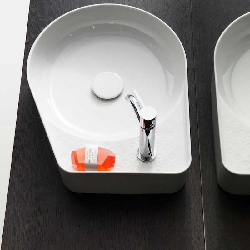 Laufen VAL Aufsatz Waschtisch Schale 50 x 40 cm | Weiß | 1 Hahnloch ...