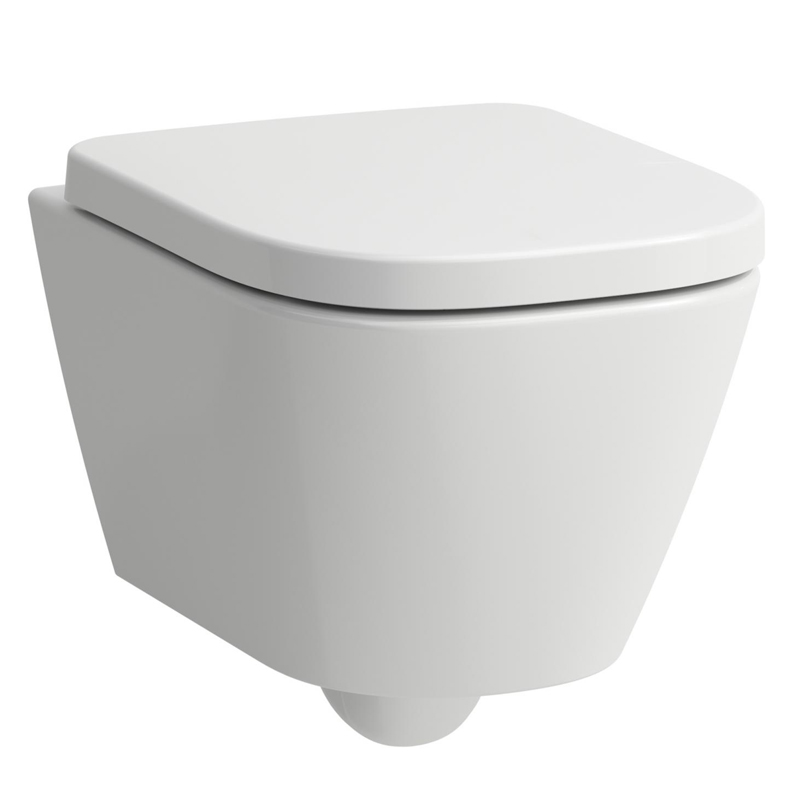 Laufen Meda Tiefspül WC kompakt wandhängend Spülrandlos | weiß LCC Beschichtung | LA-H8201134000001