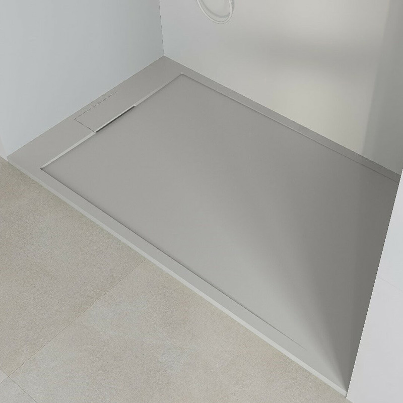 Hidrobox Pure Kromat Duschfläche 70 cm x 110 cm Cement | 70 | Cement ...