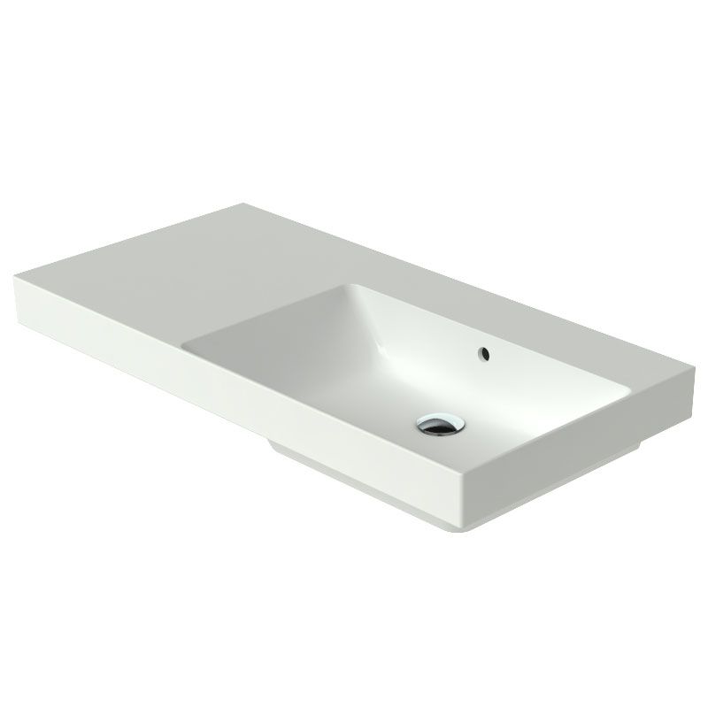 Catalano New Zero Waschtisch asymmetrisch 75 x 50 cm | Becken Rechts ...