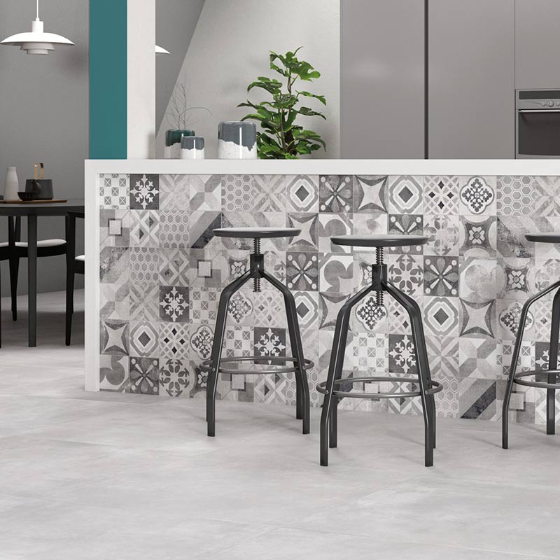 Rondine Volcano Cementine Grey 60 x 60 cm Dekorfliesen | RN-J86828