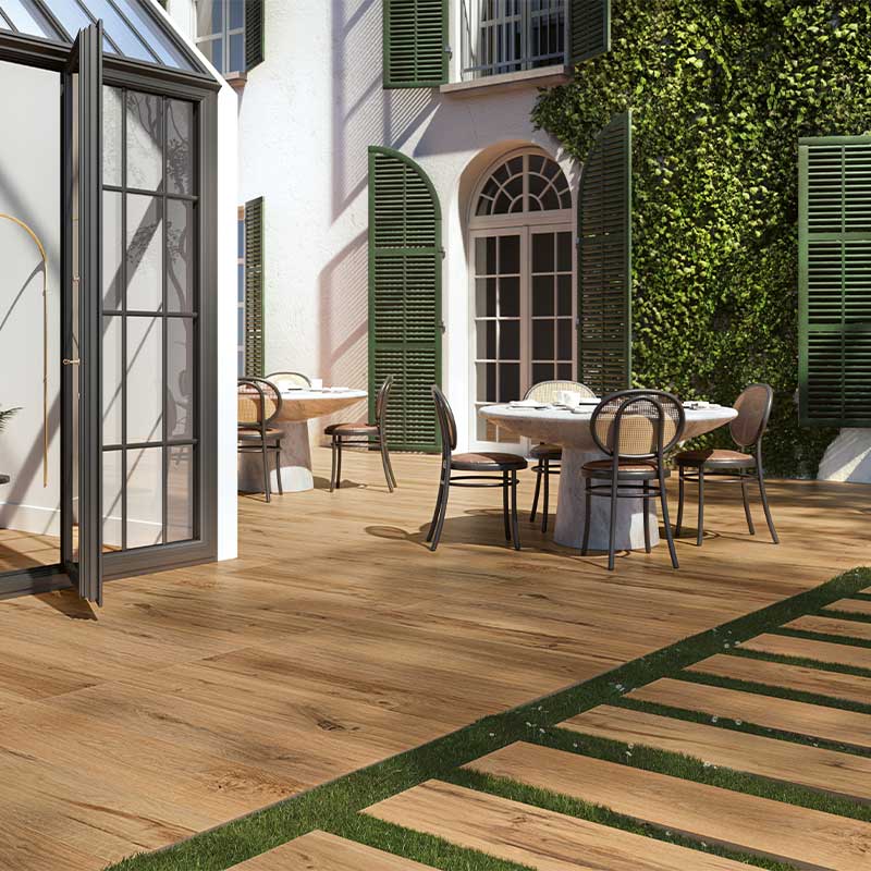 Serenissima I Roveri Rovere Antico Terrassenplatte 30 x 120 cm | SA-1077601