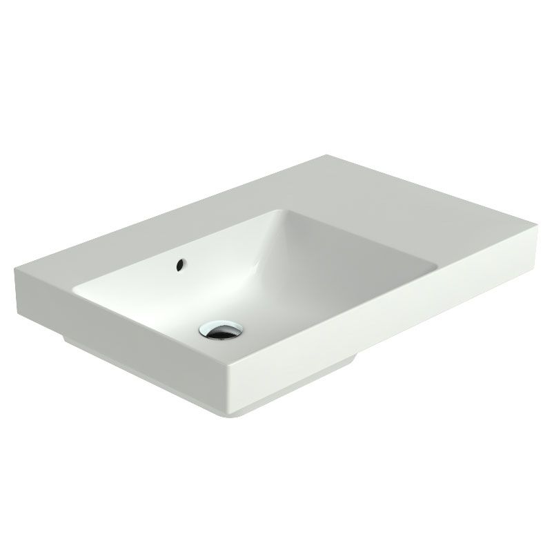 Catalano New Zero Waschtisch asymmetrisch 75 x 50 cm | Becken Rechts ...