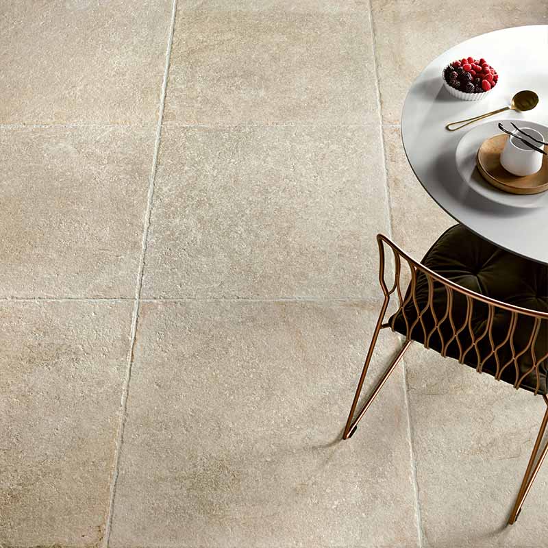Rustikale Steinoptik Bodenfliese i-stone Beige 80 x 80 cm | CX-1006524