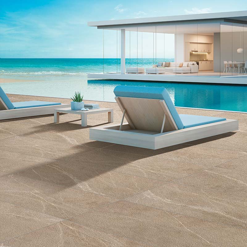 Cercom Soap Stone Soap Ivory Rock Terrassenplatte 60 x 120 cm | CC-1068437