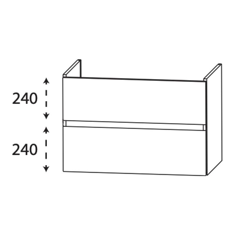 Laguna Magic Waschtischunterschrank V&B Collaro grifflos | zu V&B ...