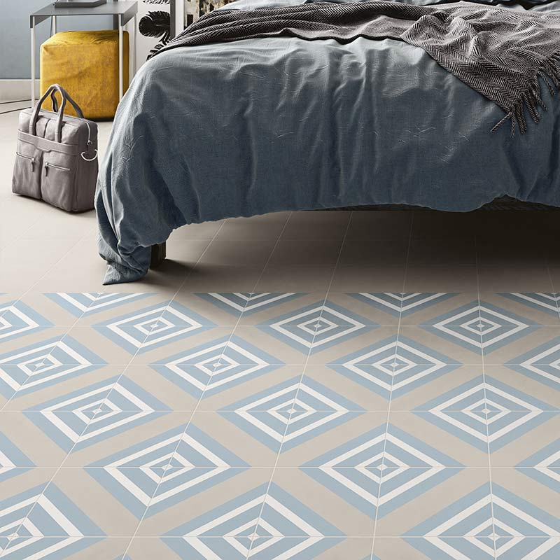 Casa Collection Geo A Light Blue 20 x 20 cm Jugendstil | XX-089D2A1