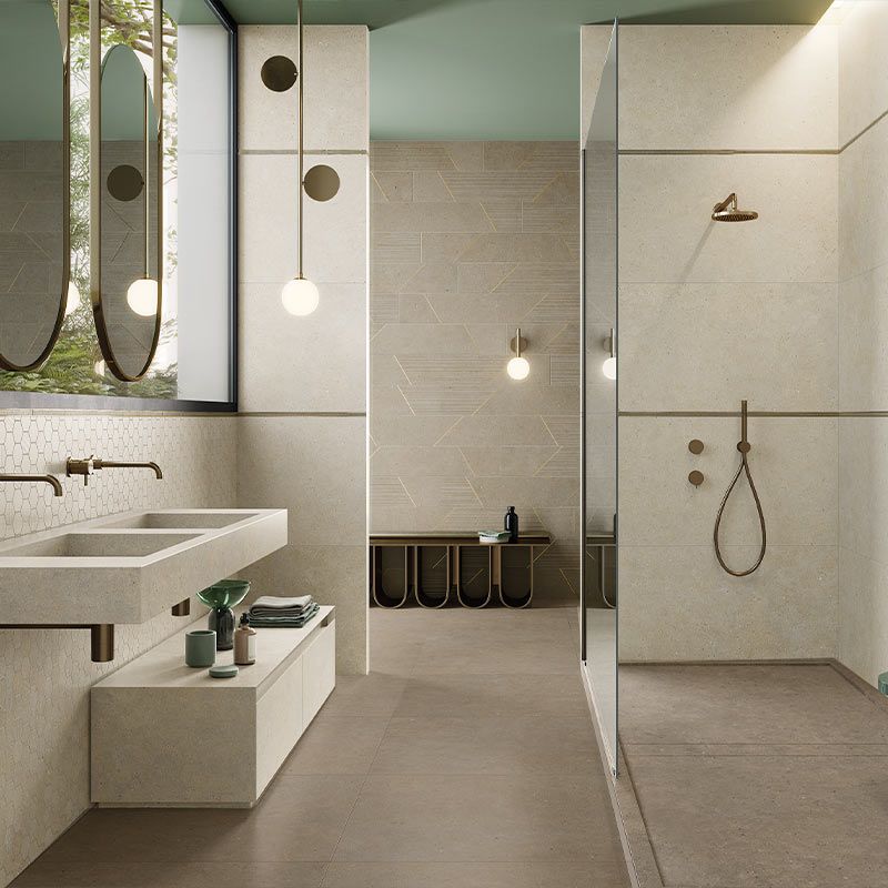 Italgraniti Silver Grain Taupe Listello Mix Bronzo 20 x 120 cm ...