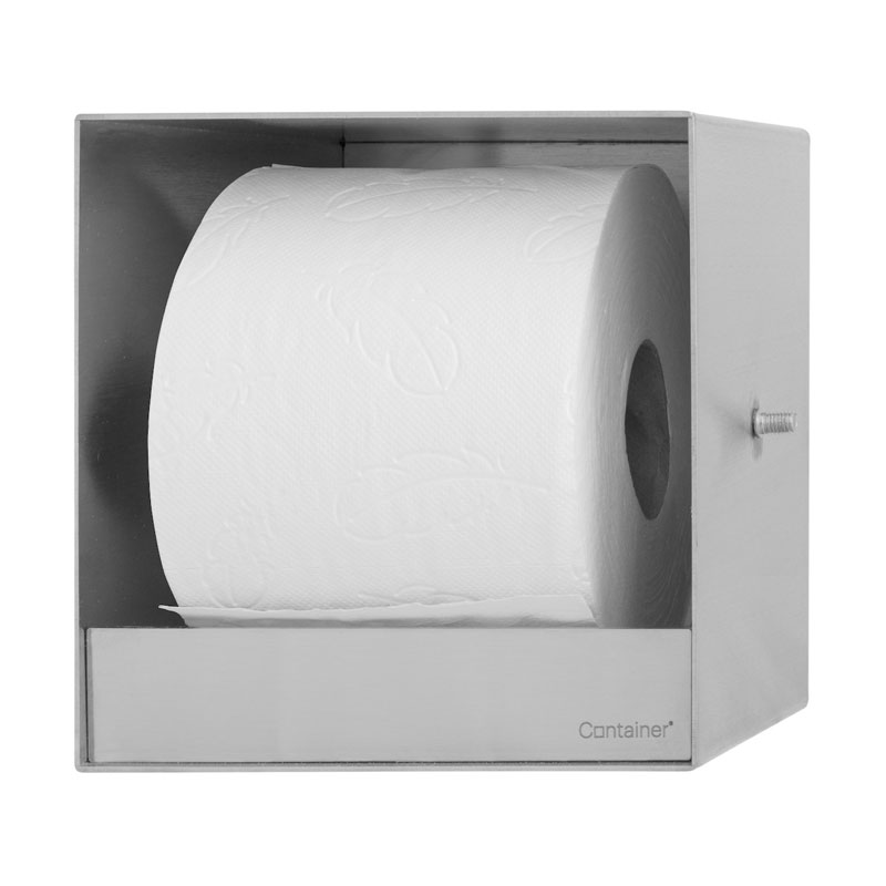 ESS Container Roll WC Papierhalter rahmenlos | Edelstahl gebürstet | ED ...