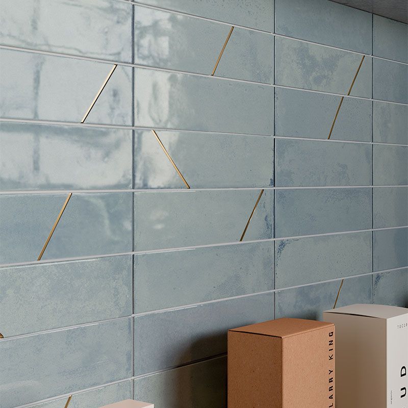 Zellige Fliese Marrakech Light Blue Brick 4,8 x 20 cm | RN-J92240