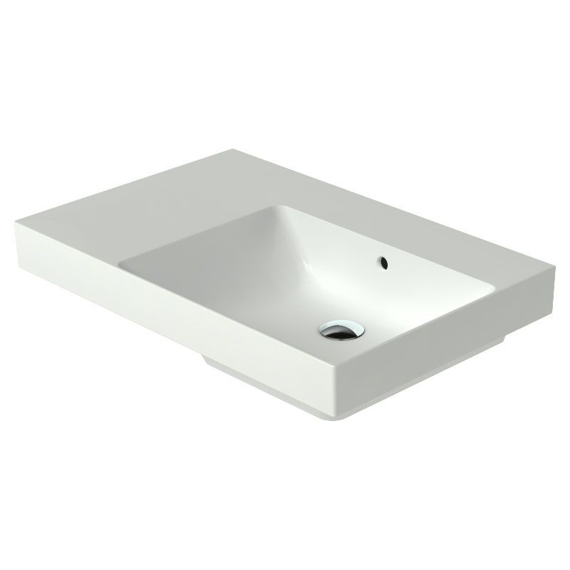 Catalano New Zero Waschtisch asymmetrisch 75 x 50 cm | Becken Rechts ...
