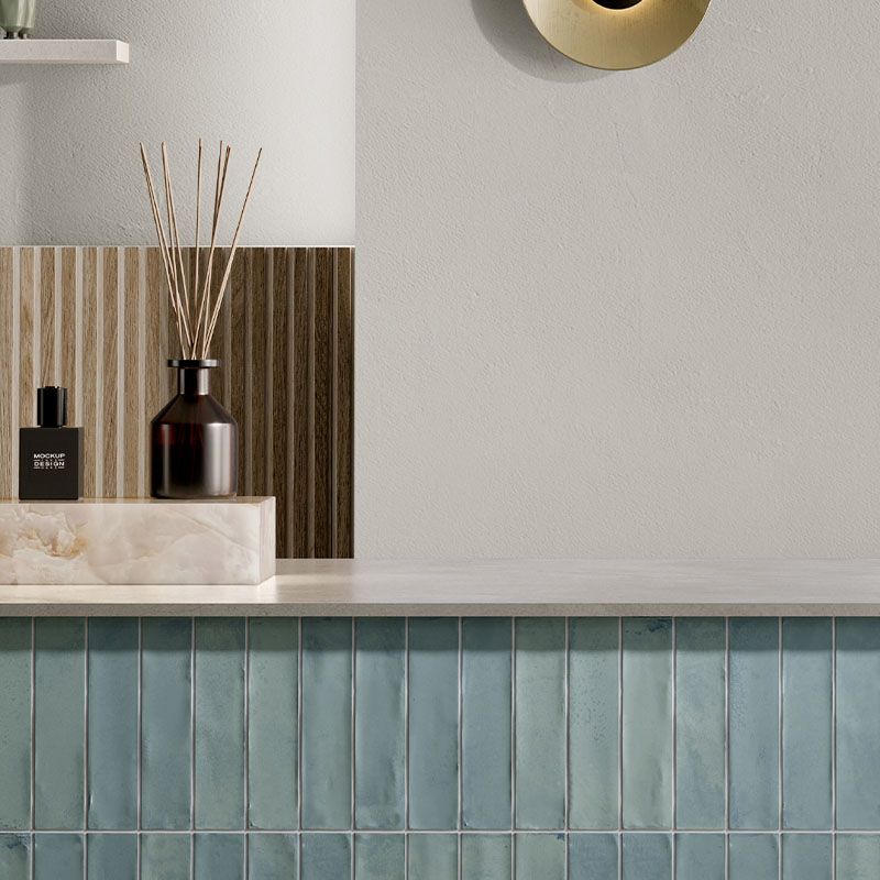 Zellige Fliese Marrakech Light Blue Brick 4,8 x 20 cm | RN-J92240