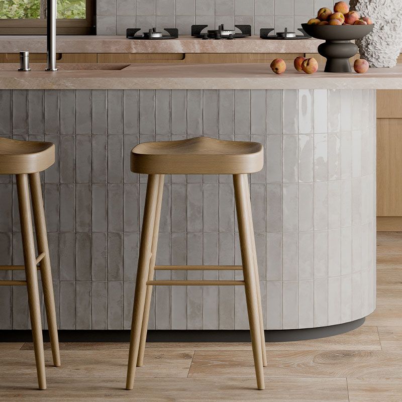 Zellige Fliese Marrakech Light Grey Brick 4,8 x 20 cm | RN-J92241