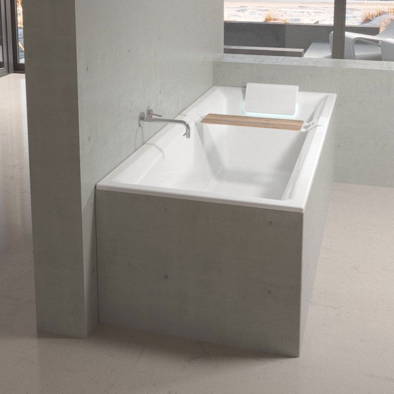 Riho Still Square Badewanne mit LED Beleuchtung | Kopfstütze Links ...